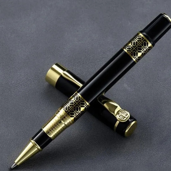unbranded | Office | New Elegant Black With Gold Rollerball Pen | Poshmark
